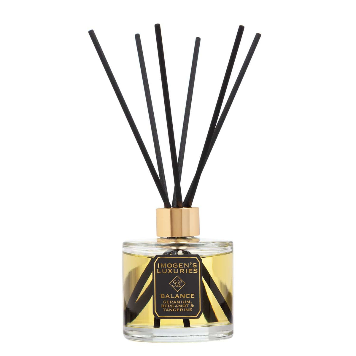 Balance Reed Diffuser: Geranium, Bergamot & Tangerine Essential Oils ...